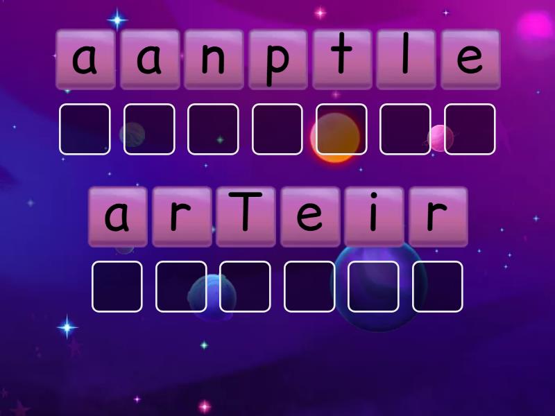 los planetas - Anagram