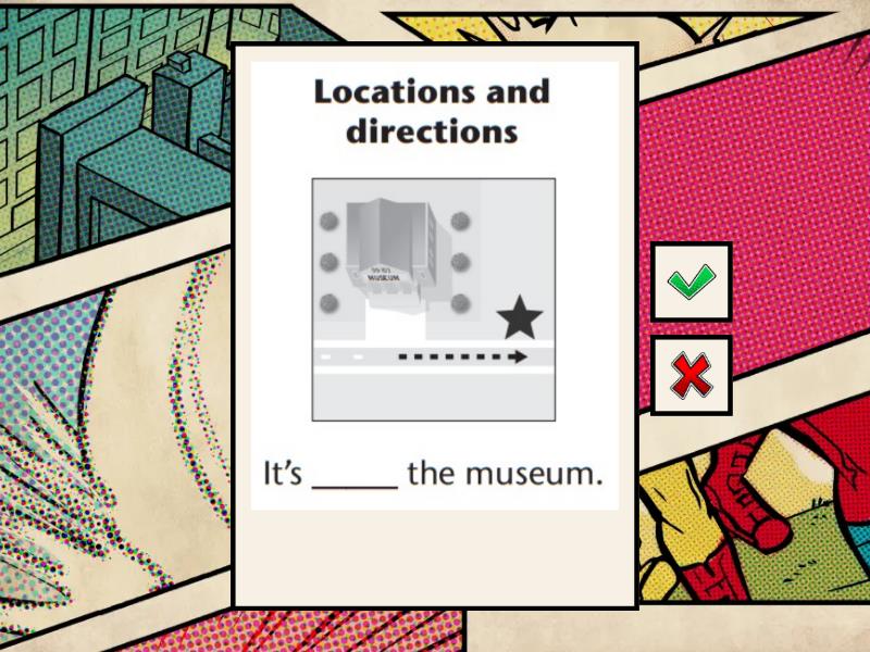 LOCATIONS AND DIRECTIONS - Flash cards