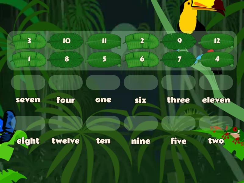 Numbers 1-12 - Match up