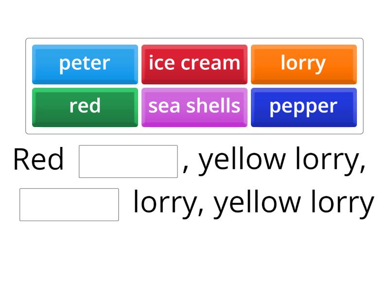 Tongue twisters - Complete the sentence