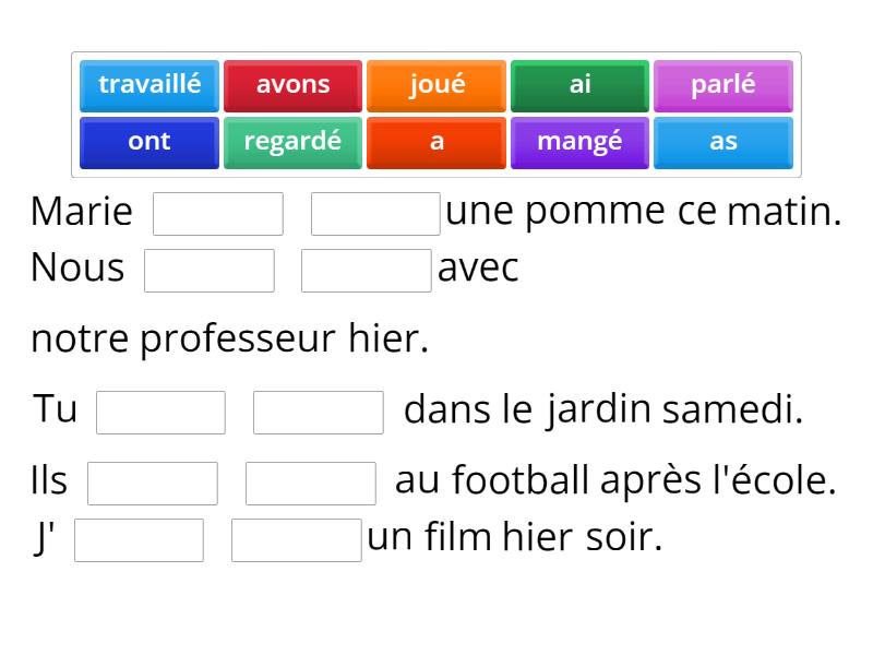 PASSÉ COMPOSÉ - Complete the sentence