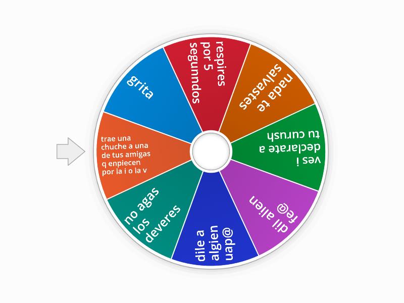 ruleta de los retos - Random wheel