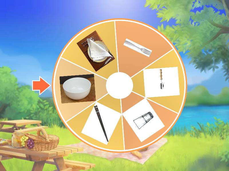 kitchen items wheel - Spin the wheel