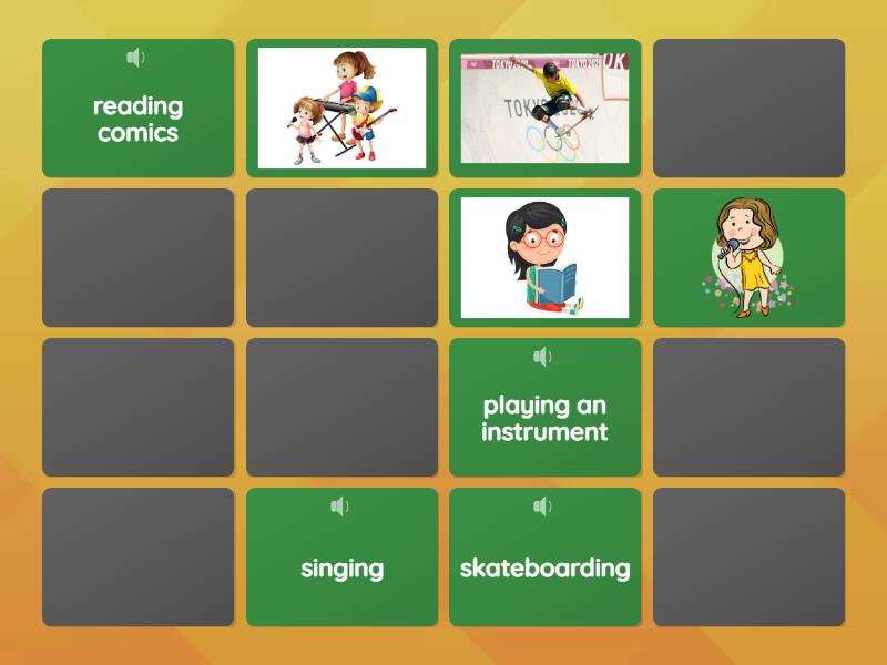 Hobbies - Matching pairs