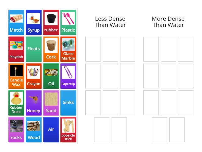 Density - Group sort