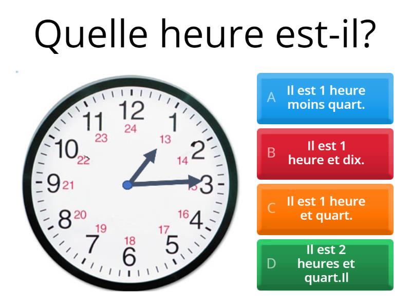 L'heure - Quiz