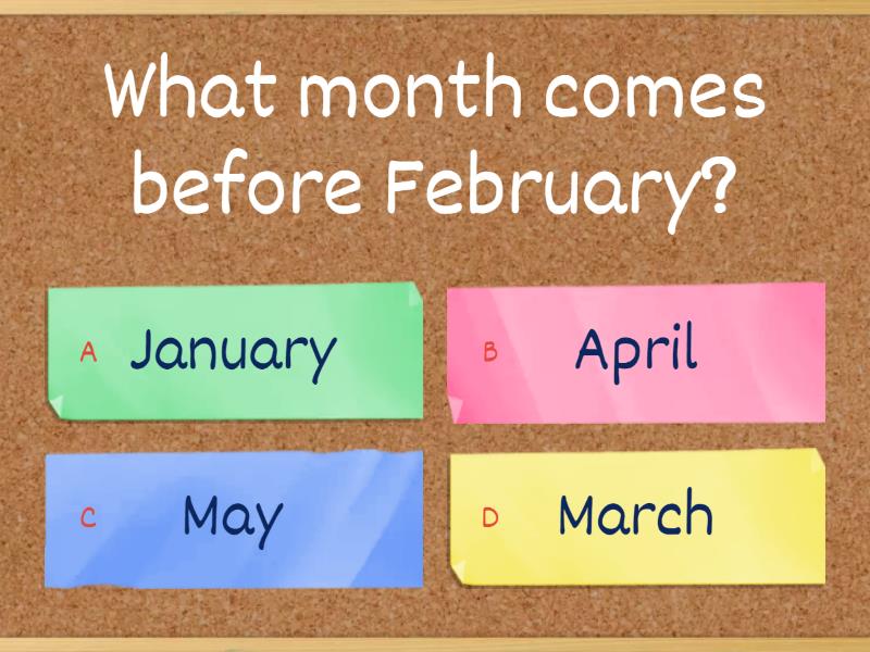 [Be1] Lesson 5_Months of the year - Quiz