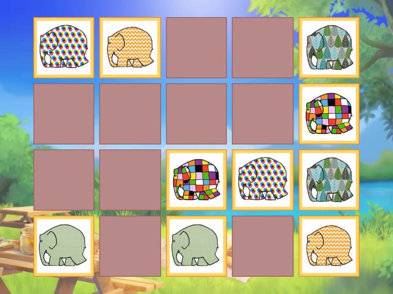 Memory Elmer 4s - Parejas