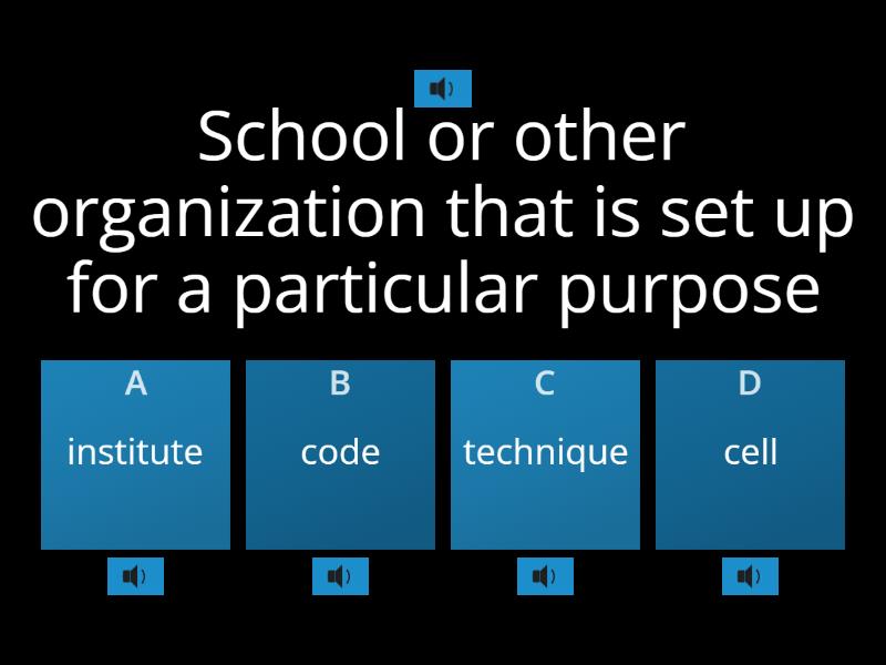 U1L2 Louis Braille's Gift to the Blind Vocabulary - Quiz