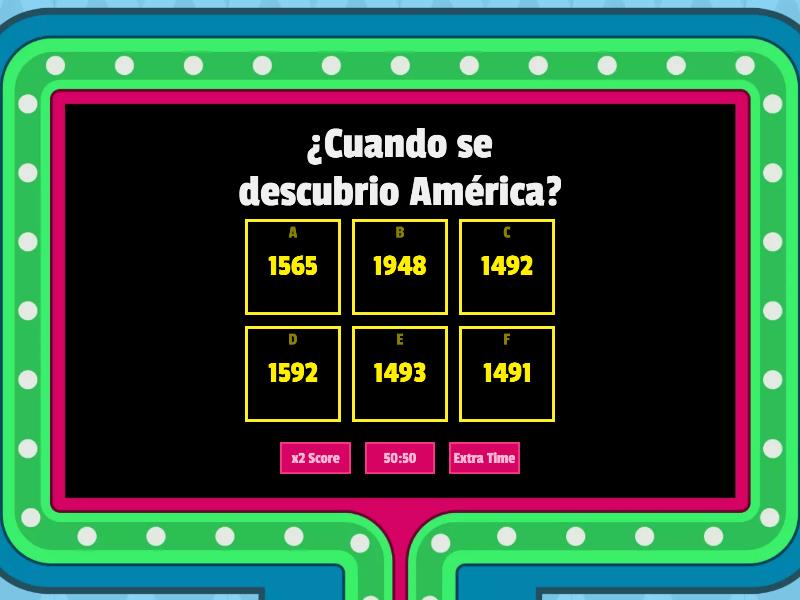 Opcion multiple - Gameshow quiz