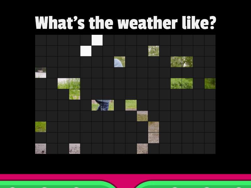 What's the weather like quizz - Image quiz