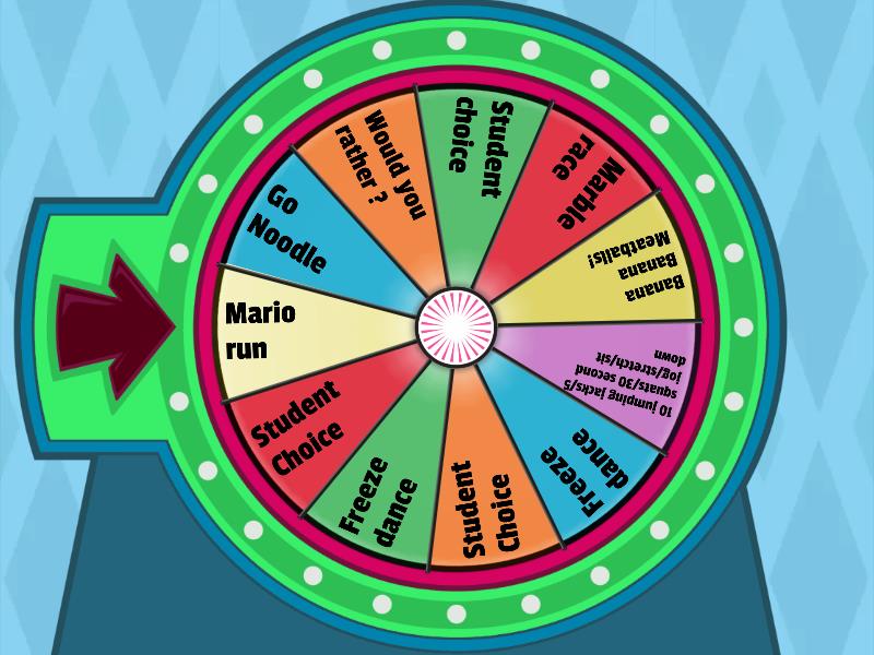 Brain Breaks - Spin the wheel