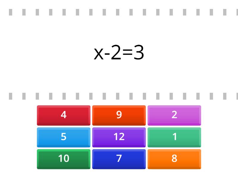 Mitchell One-Step Algebra Equations - Find the match