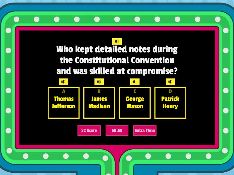 VS.6 A New Nation - Gameshow quiz