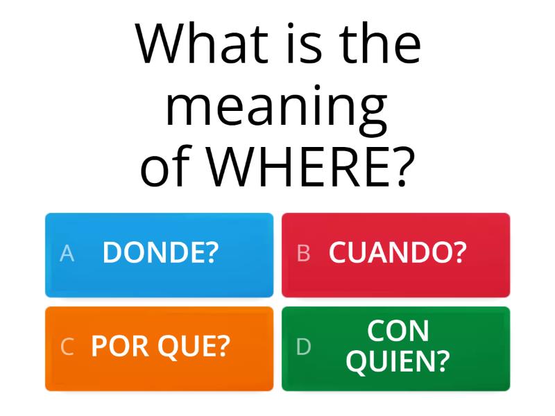What is the meaning of..... - Quiz