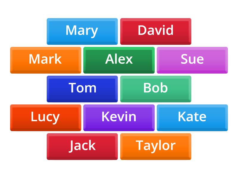 Storytelling - names - Flip tiles