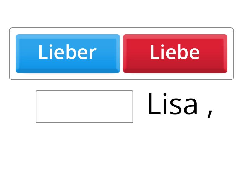 E-Mail schreiben - Complete the sentence