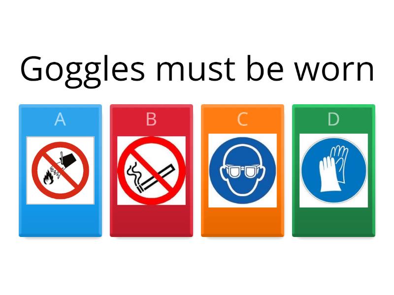 MC Questions Health and safety signs - Quiz