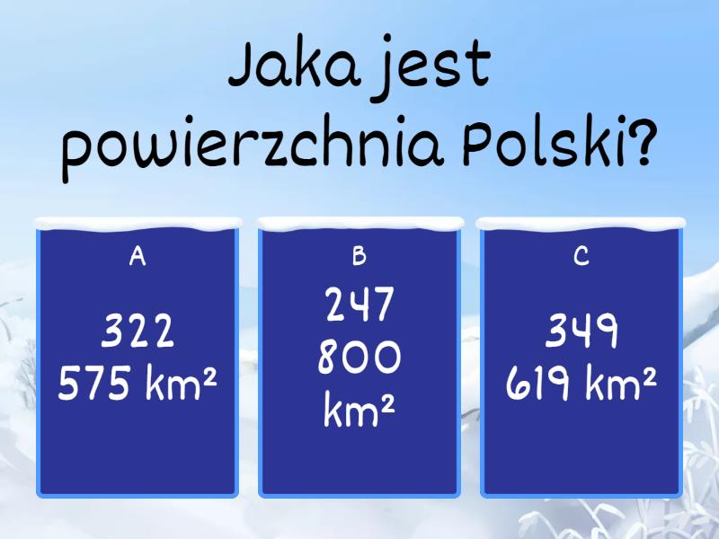 Geografia - karta polaka - اختبار تنافسي