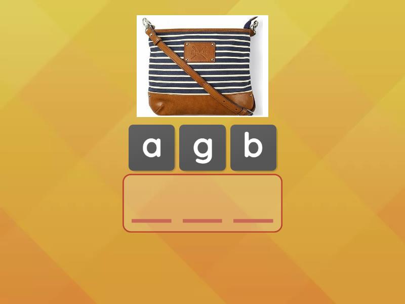 School objects - Anagram