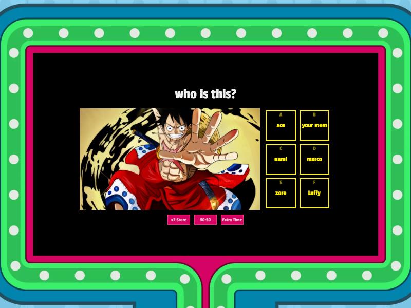 one piece (only for pro people) - Gameshow quiz