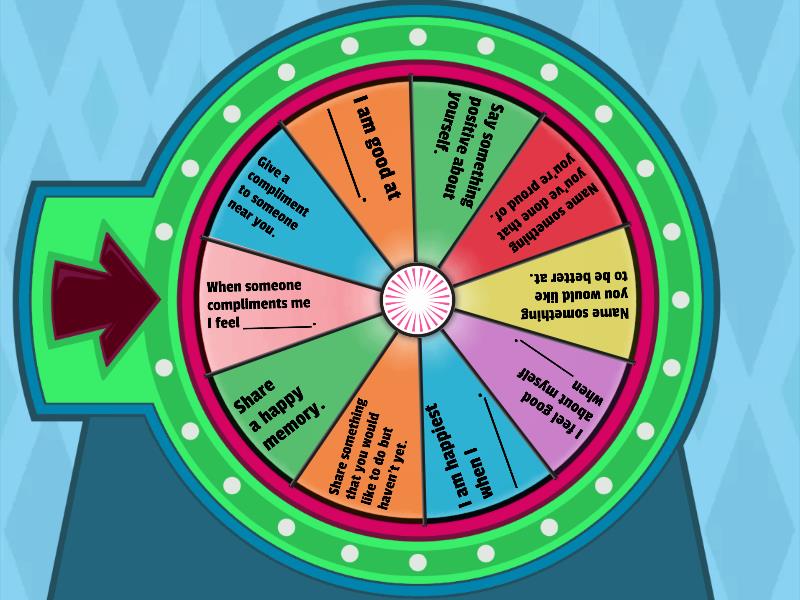 The Wheel of Confidence - Spin the wheel