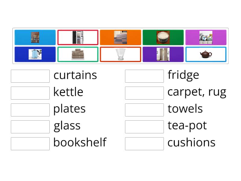 things in my flat - Match up