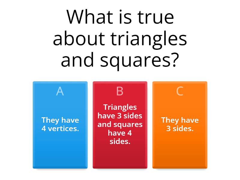 Math- Comparing 2D shapes - Quiz