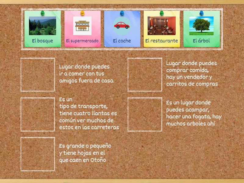 Vocabulario del campo y la ciudad - Match up