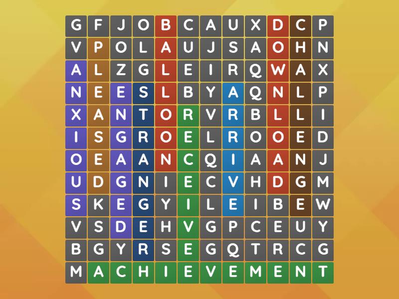 Unit 3-4 - Wordsearch