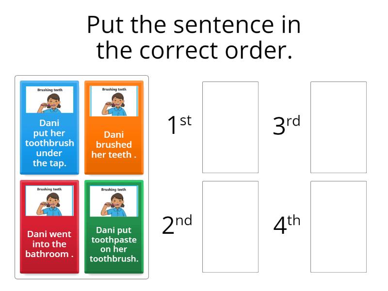 Brushing Teeth - Rank order