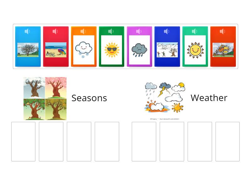 Seasons & weather - Group sort