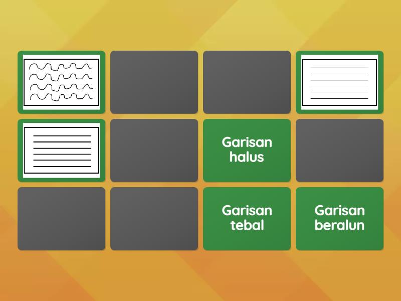 Jenis Garisan - Matching pairs