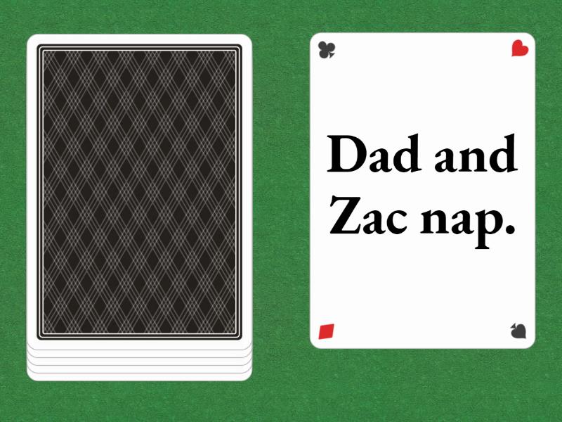 Zac and the hat. - Speaking cards