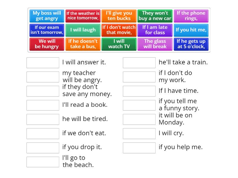 1st Conditional Matching - Match up