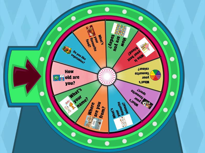 personal information questions - Spin the wheel