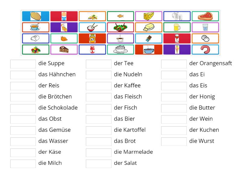 Essen und Trinken - Match up