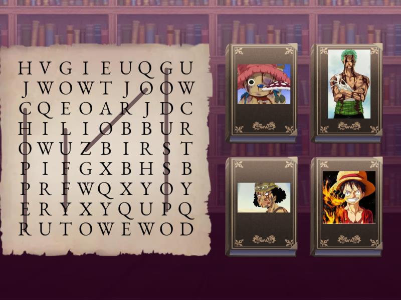 One piece - Wordsearch