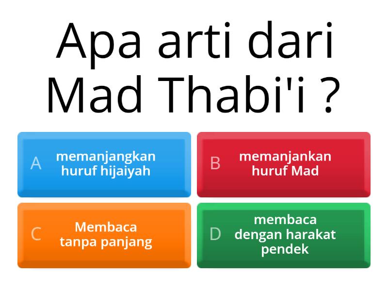 Hukum Mad - Quiz