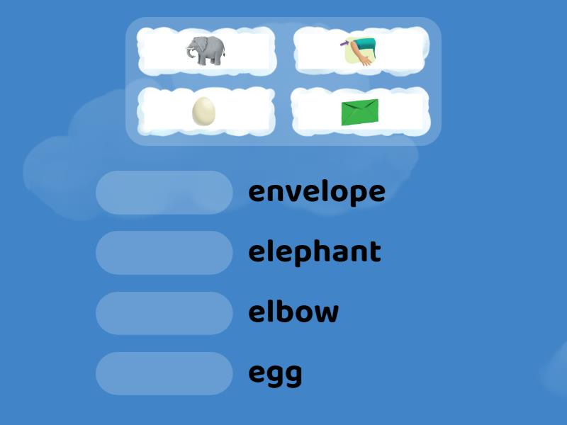 Oxford Phonics Letter Ee - Match up