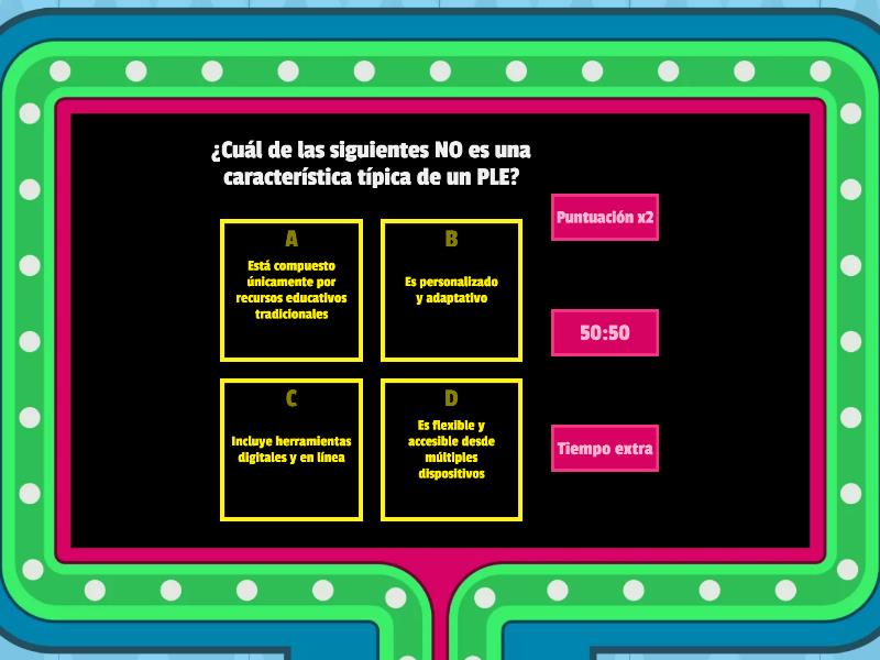 Semana 11: Recapitulando PLE, PLN y SLE - Gameshow quiz