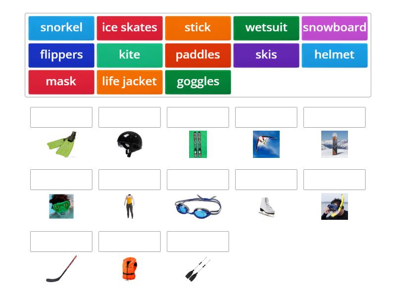 Sports equipment link 5 unit 6 - Match up