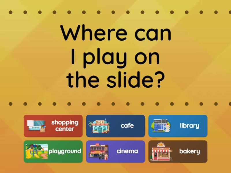 GESE Level 3 Lesson 14 Game 1 - Places - Find the match