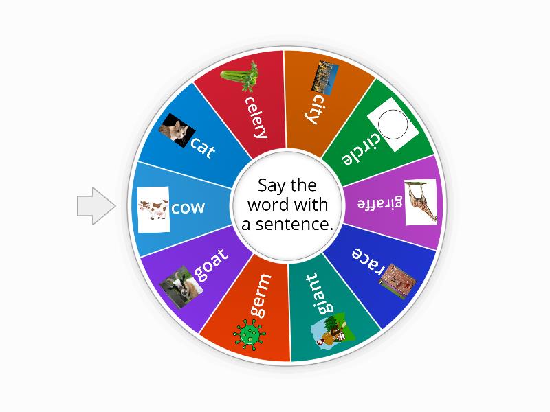 Phonics Wheel - Spin the wheel