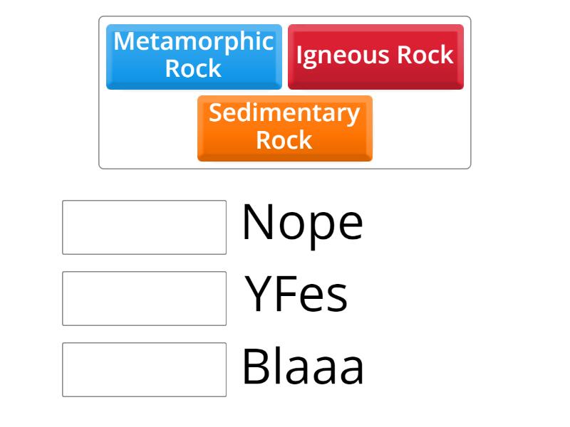 Three Rock Types - Une las parejas
