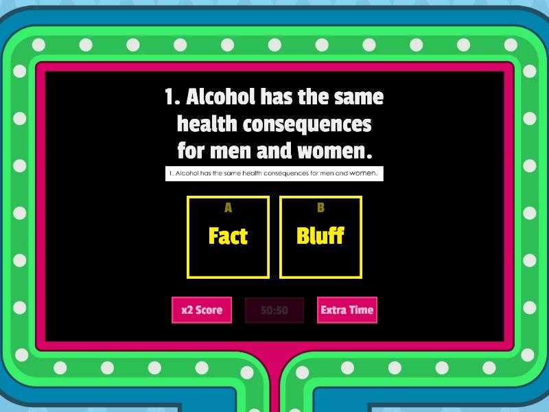 Fact or Bluff - Gameshow quiz