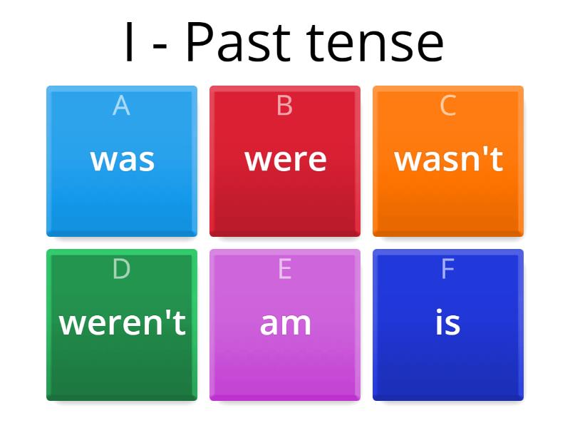 Present and Past Tense verb to be is am are was were - Quiz