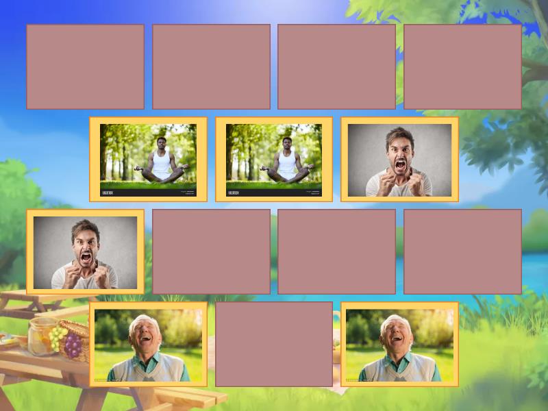 Emotions-memory game - Matching pairs