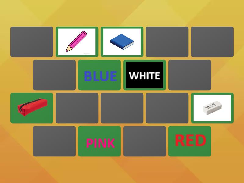 WHAT COLOUR IS IT? - Matching pairs