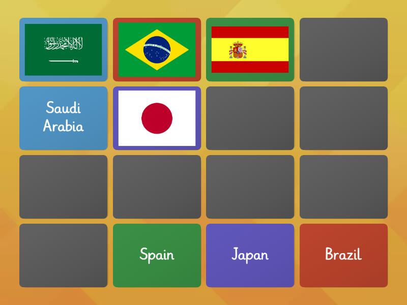 Flag country - Matching pairs